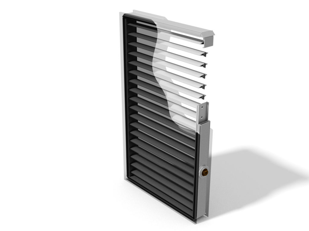 Insulating Glass Unit with Operable Louvers - Unicel Architectural